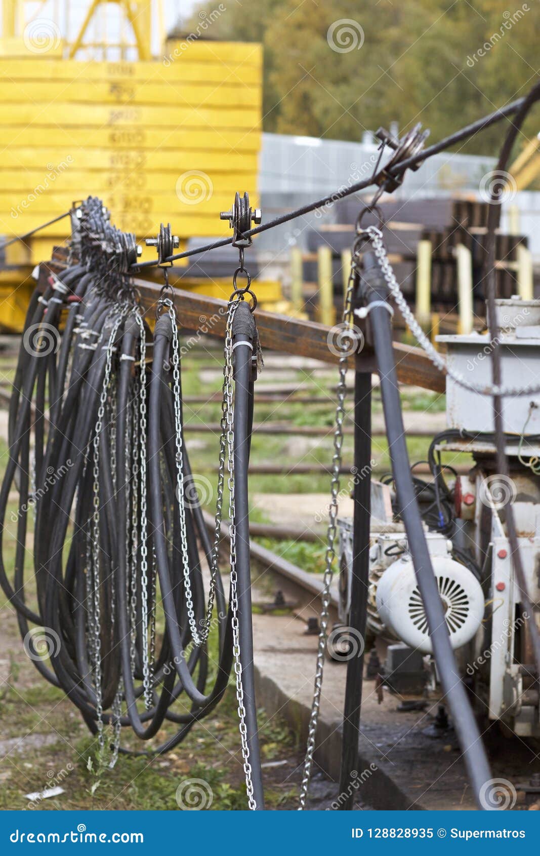 Elements of the System for Transporting a Current-carrying Cable Stock ...