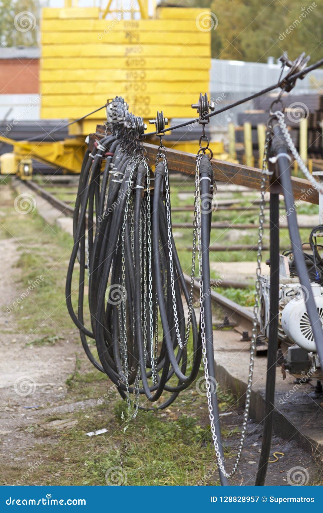 Elements of the System for Transporting a Current-carrying Cable Stock ...