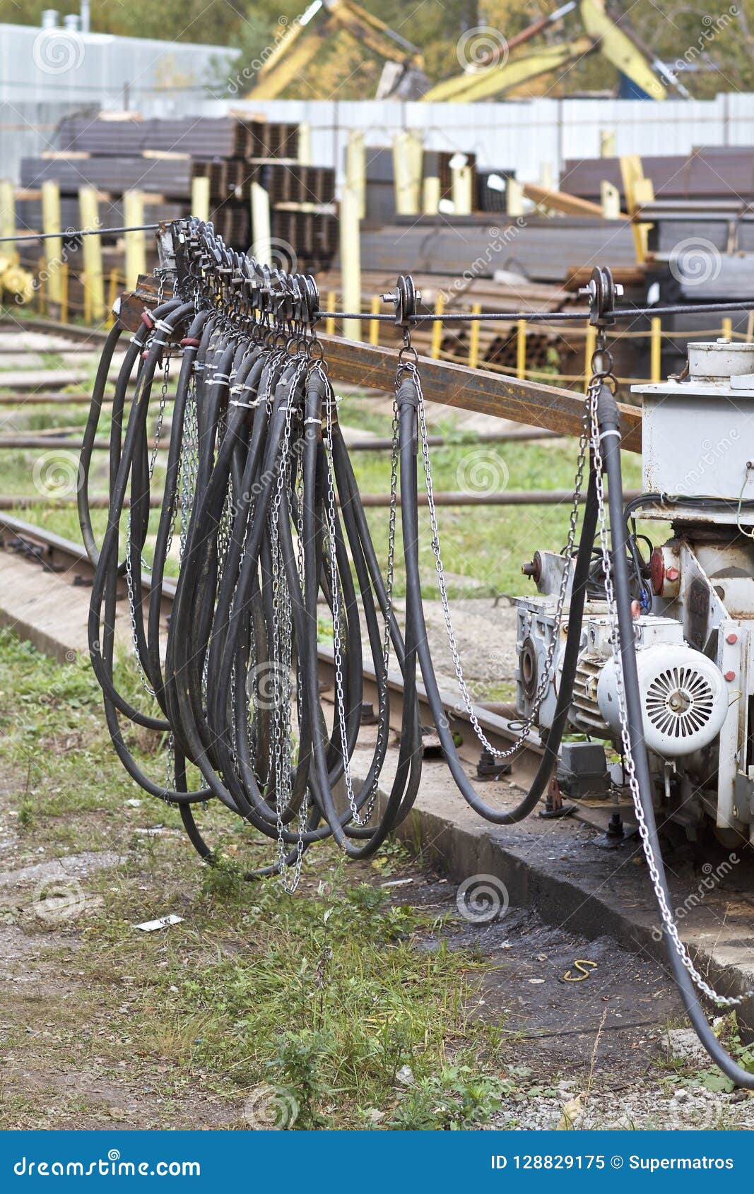 Elements of the System for Transporting a Current-carrying Cable Stock ...