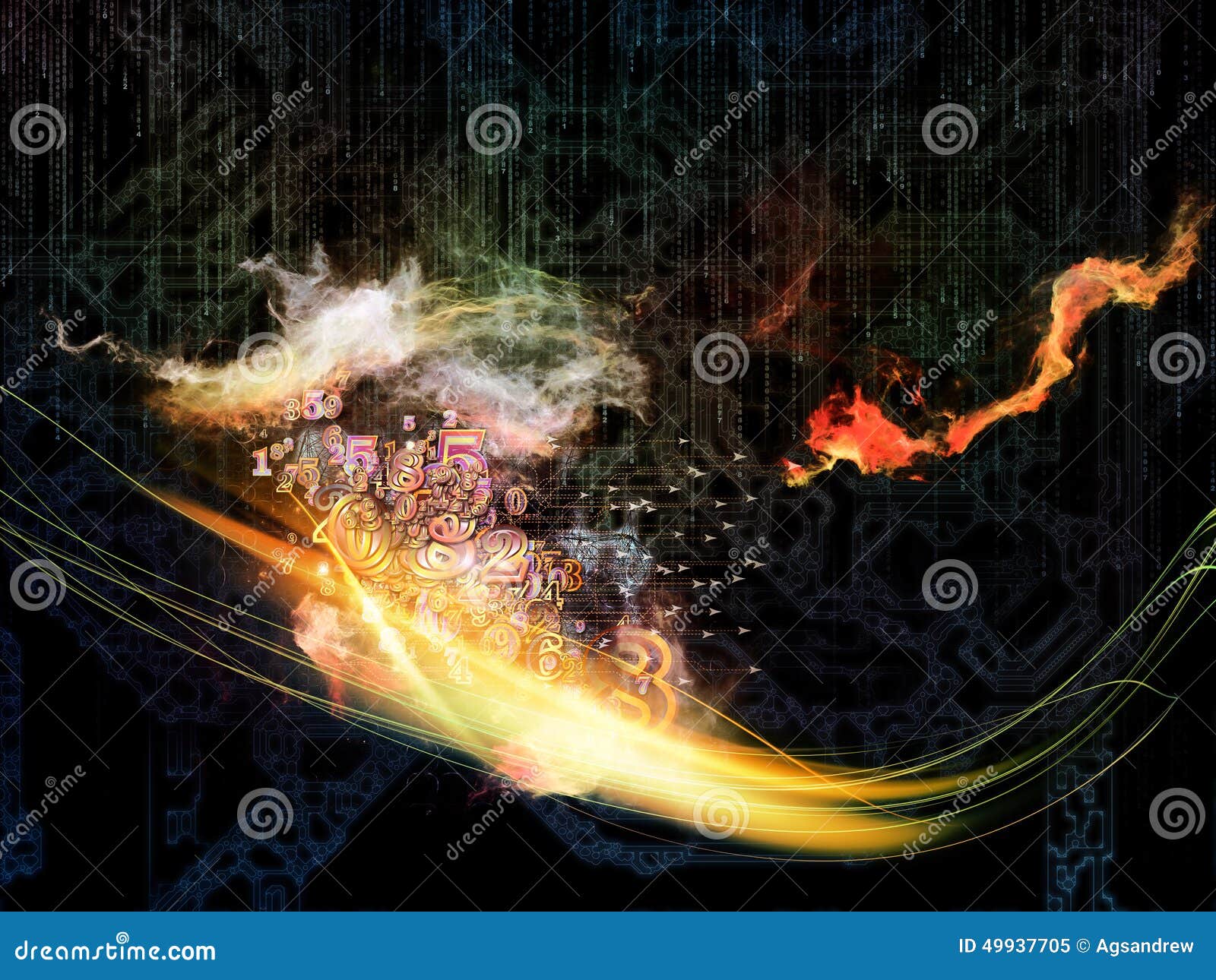 Elements of Technology stock illustration. Illustration of dynamic ...