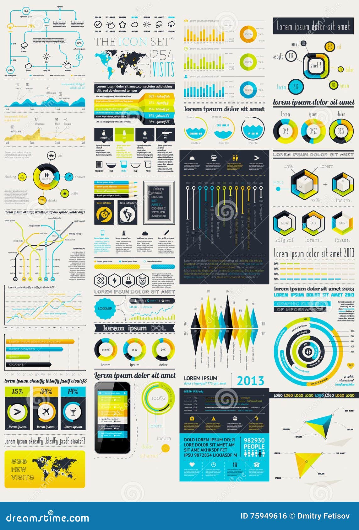Elements of User Interface for Web Design Stock Vector - Illustration ...