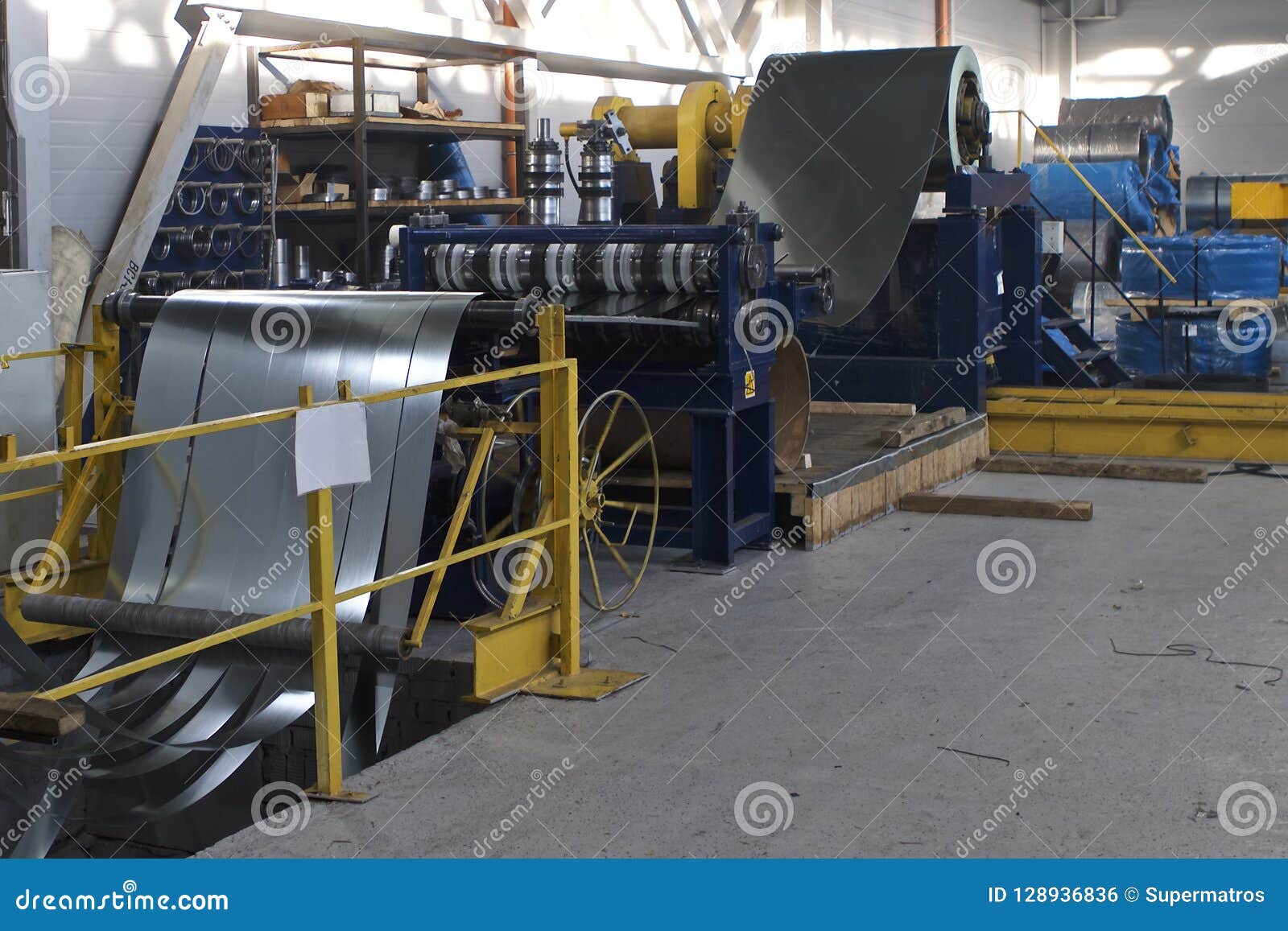 Elements of Various Sections of the Galvanized Steel Processing Line in ...