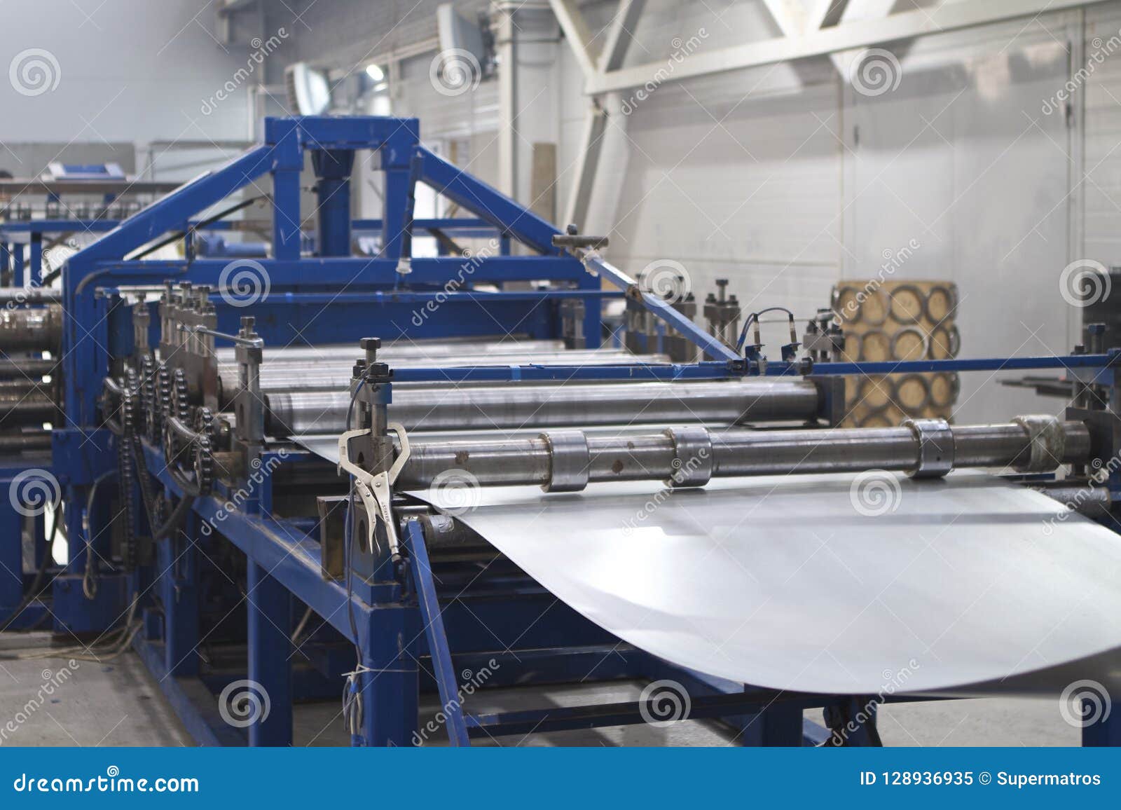 Elements of Various Sections of the Galvanized Steel Processing Line in ...