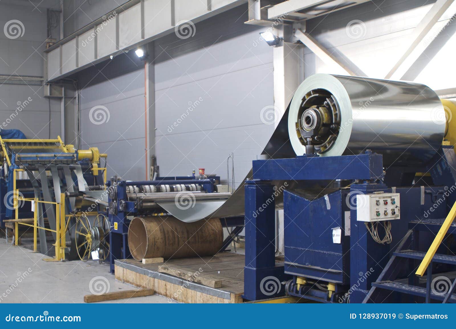 Elements of Various Sections of the Galvanized Steel Processing Line in ...