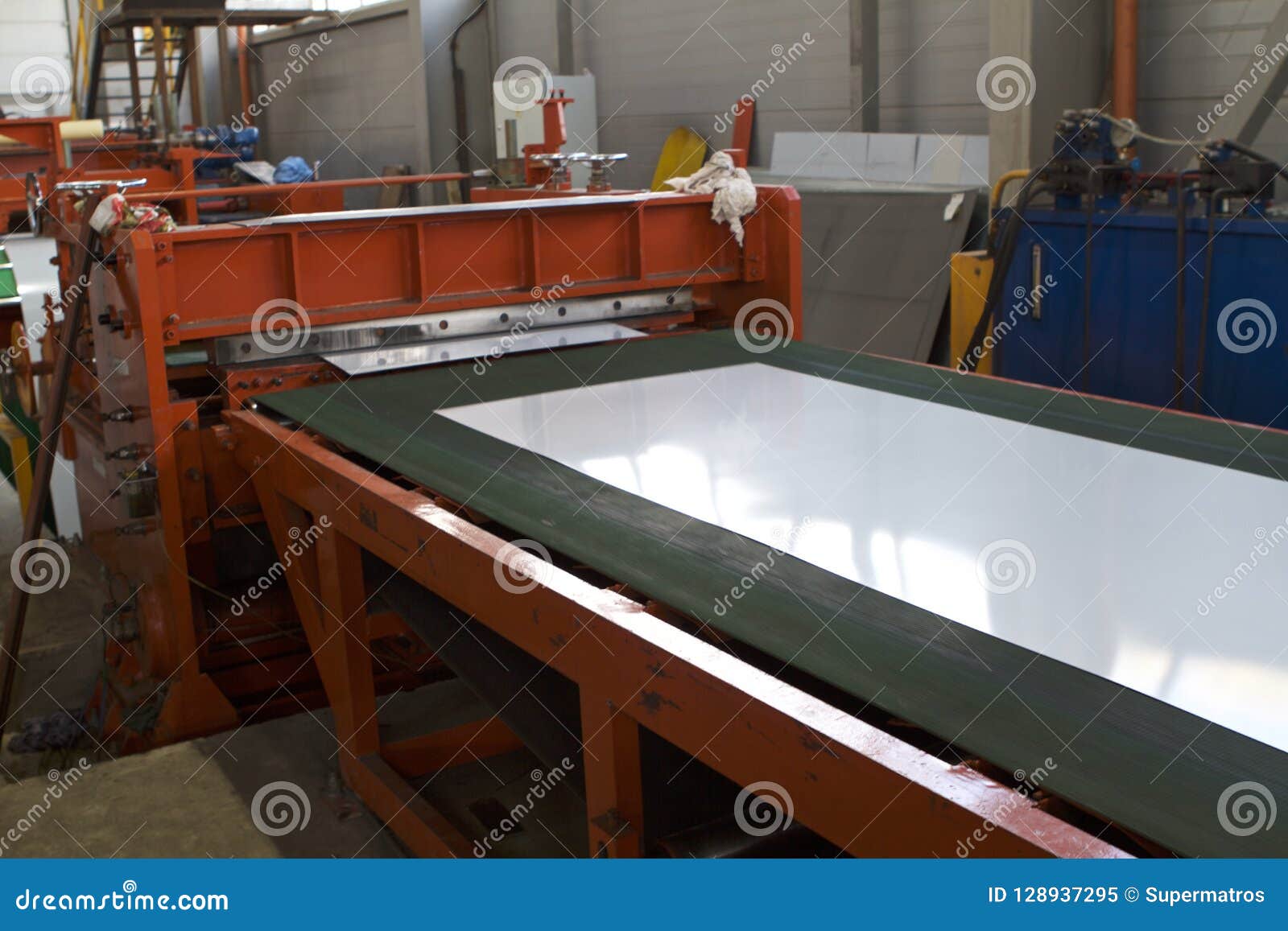 Elements of Various Sections of the Galvanized Steel Processing Line in ...