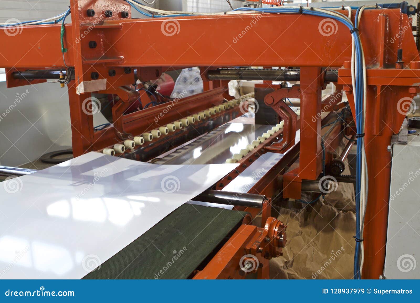 Elements of Various Sections of the Galvanized Steel Processing Line in ...