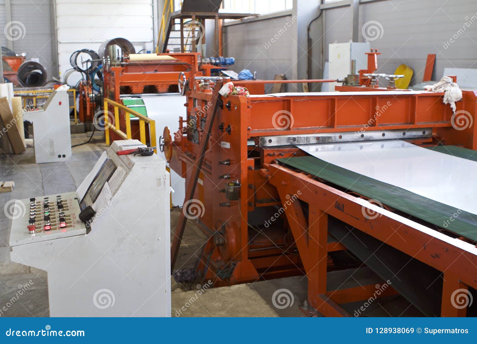 Elements of Various Sections of the Galvanized Steel Processing Line in ...