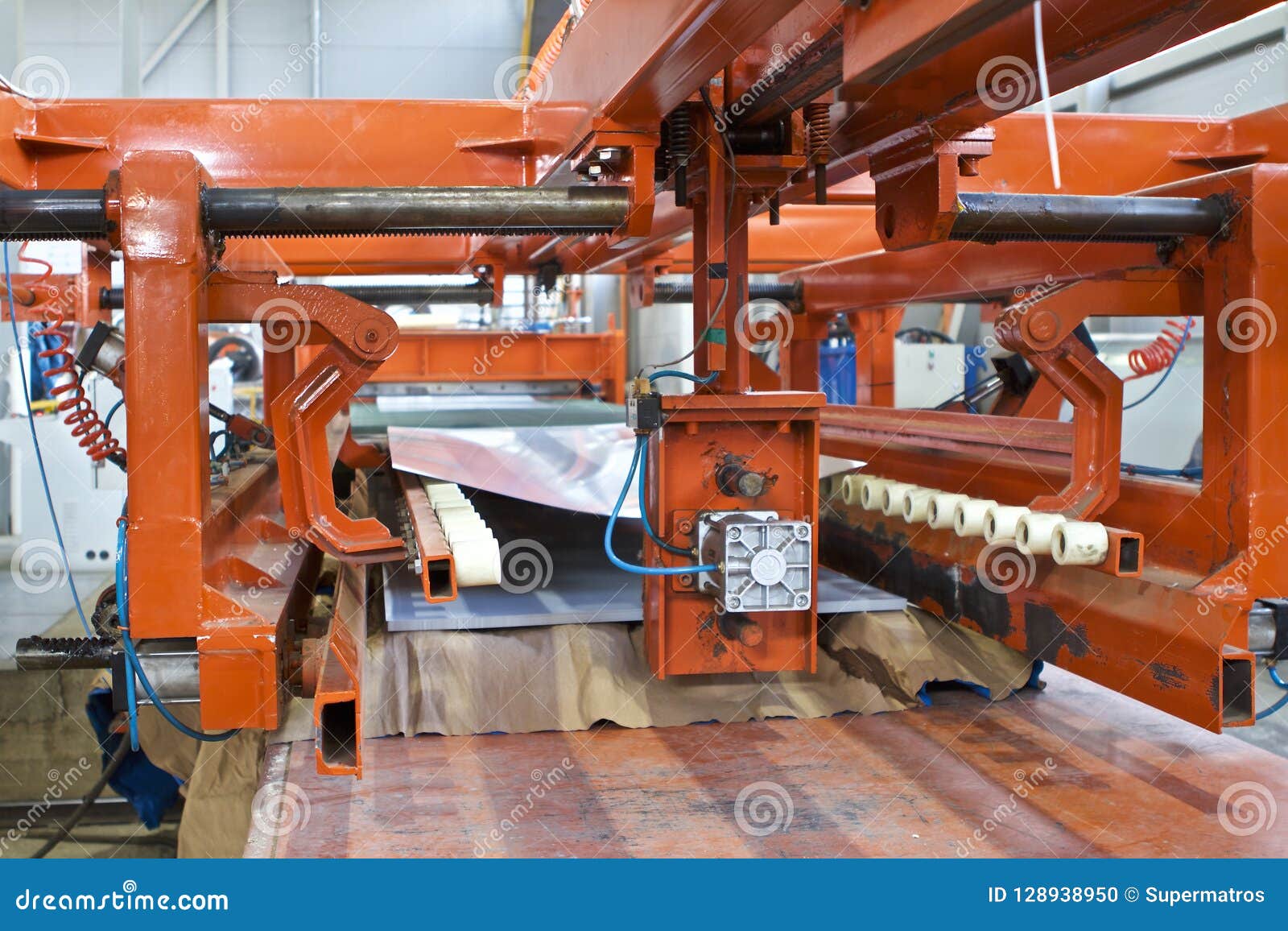 Elements of Various Sections of the Galvanized Steel Processing Line in ...