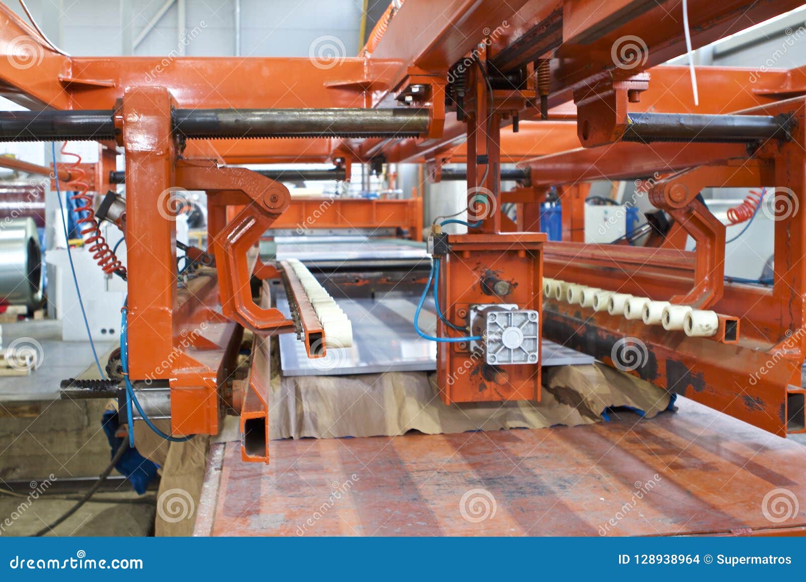 Elements of Various Sections of the Galvanized Steel Processing Line in ...