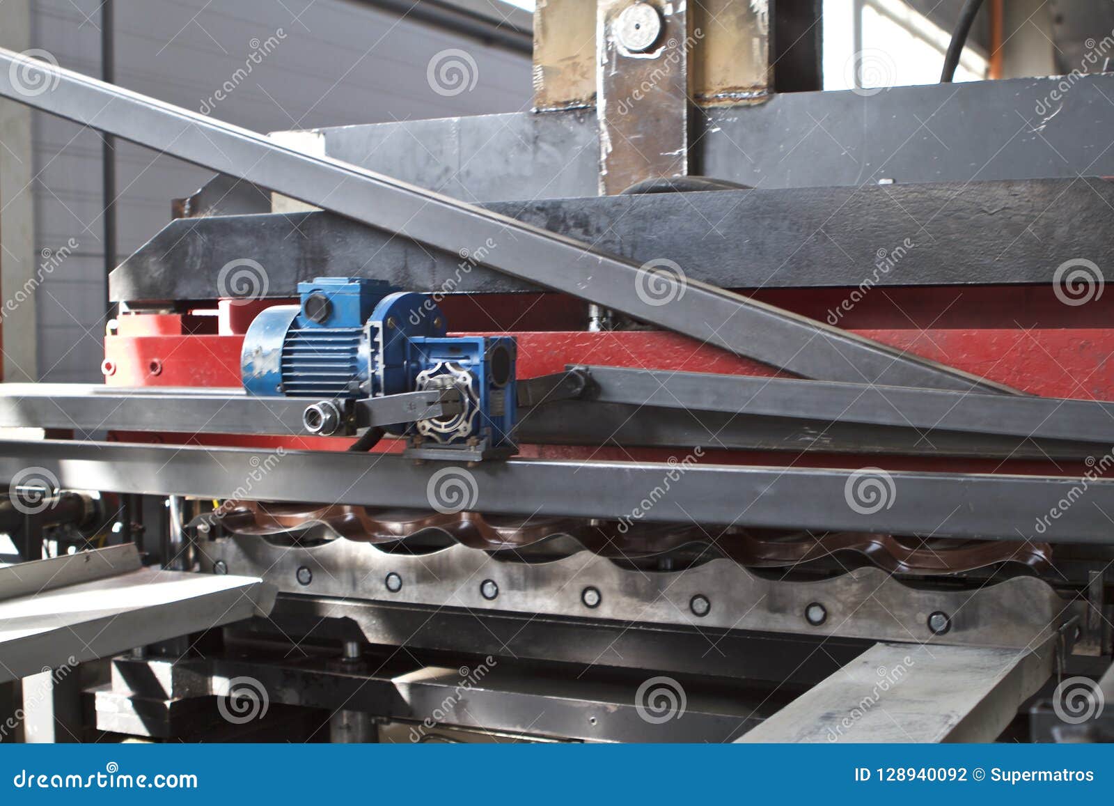 Elements of Various Sections of the Galvanized Steel Processing Line in ...