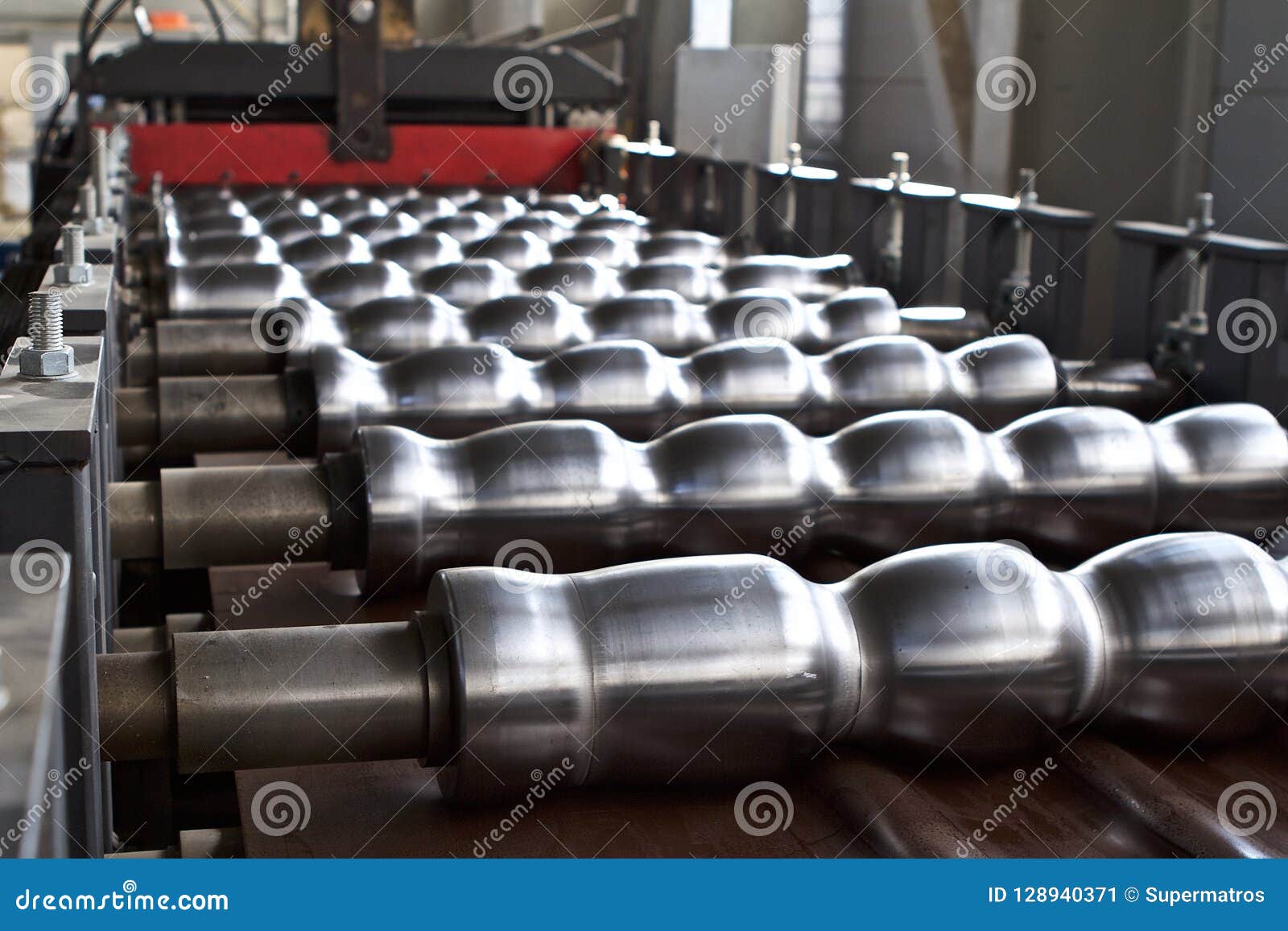 Elements of Various Sections of the Galvanized Steel Processing Line in ...