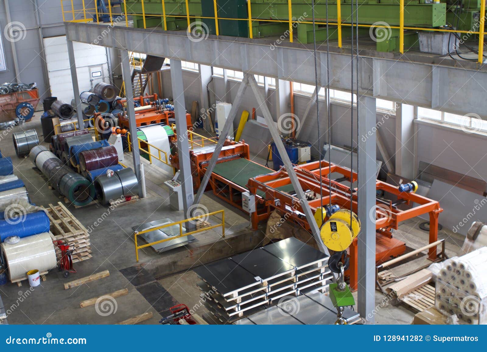Elements of Various Sections of the Galvanized Steel Processing Line in ...