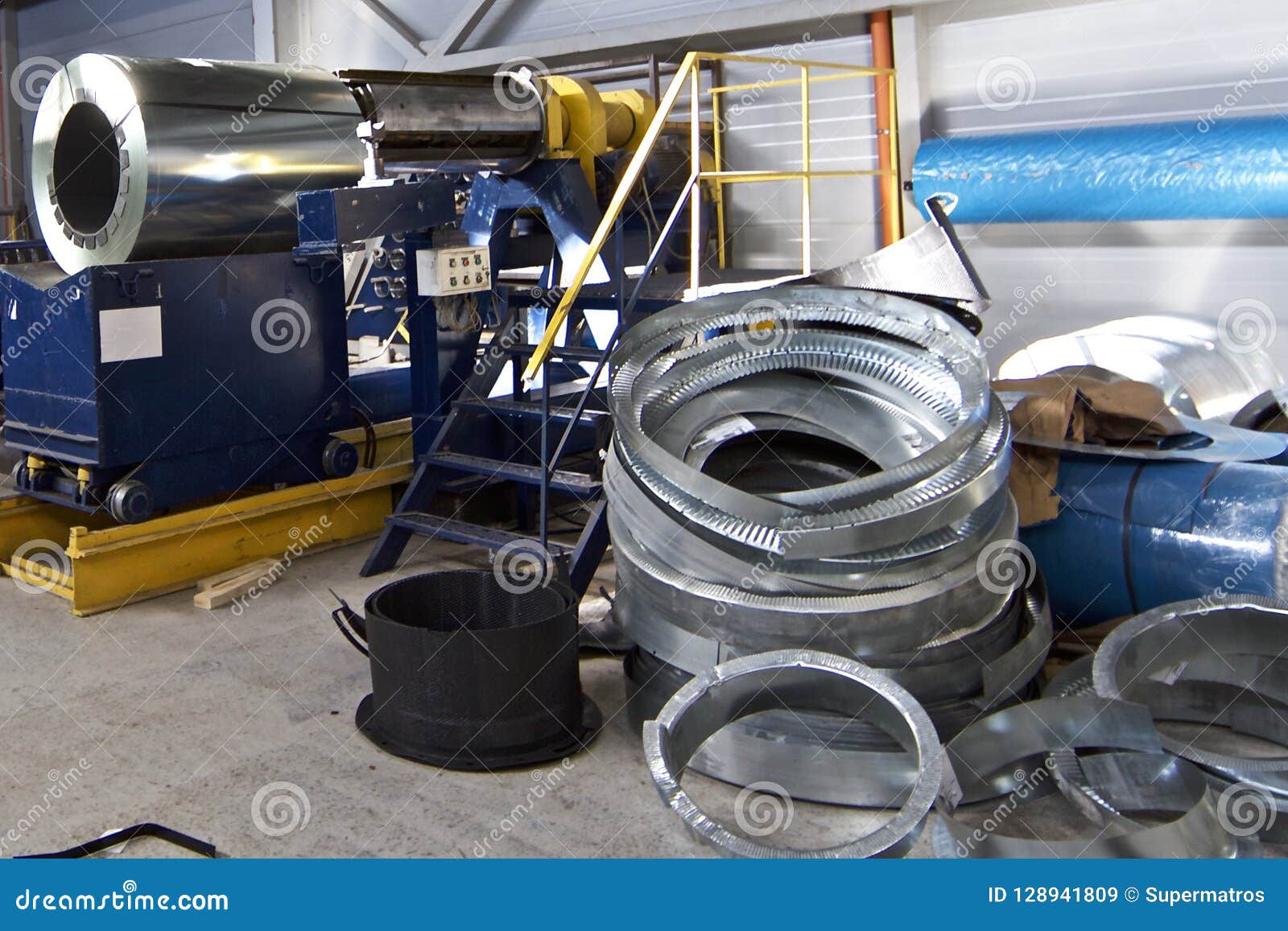 Elements of Various Sections of the Galvanized Steel Processing Line in ...