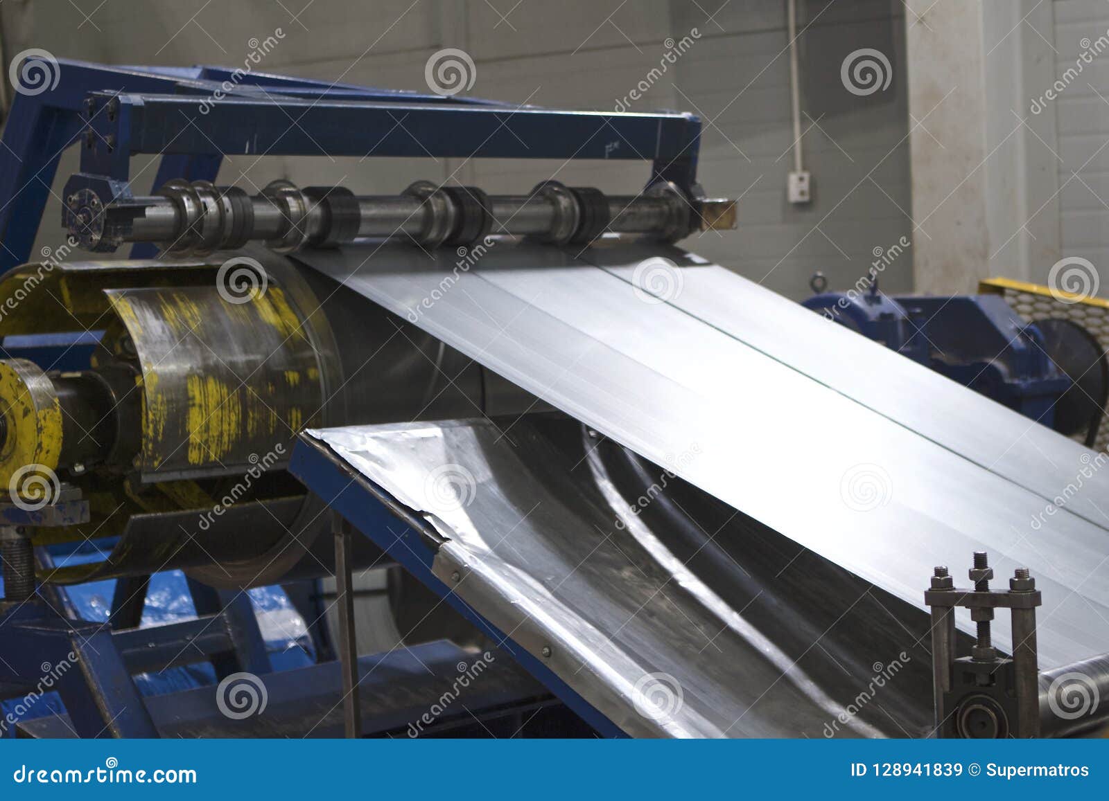 Elements of Various Sections of the Galvanized Steel Processing Line in ...