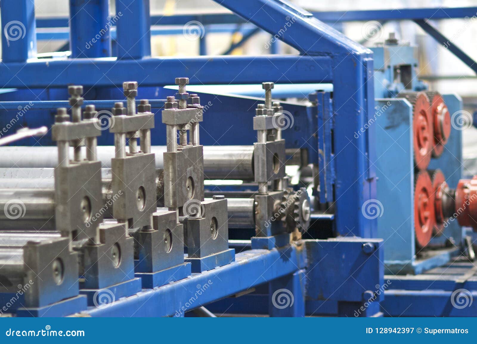 Elements of Various Sections of the Galvanized Steel Processing Line in ...