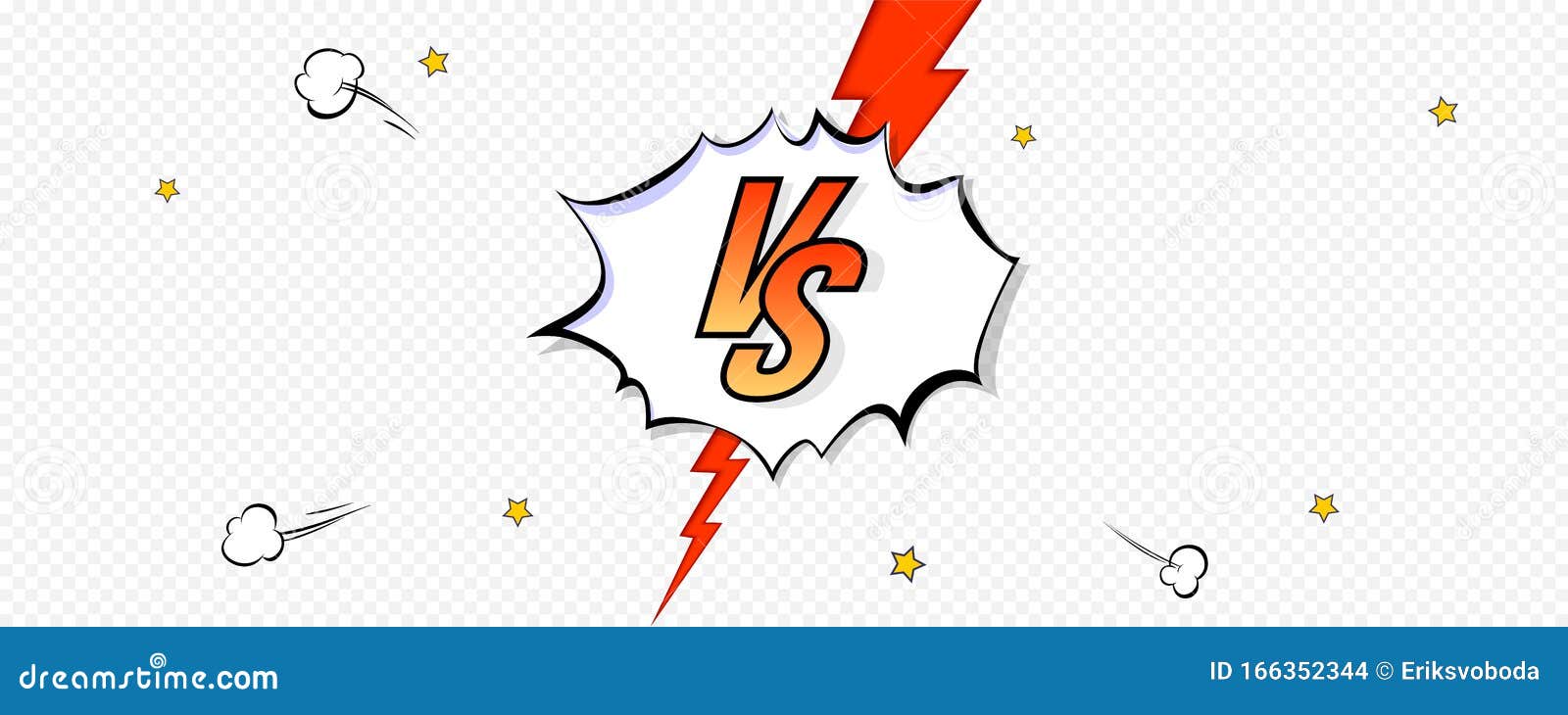 Elements of Versus Screen in Comic Book Style. Pop Art Background of ...