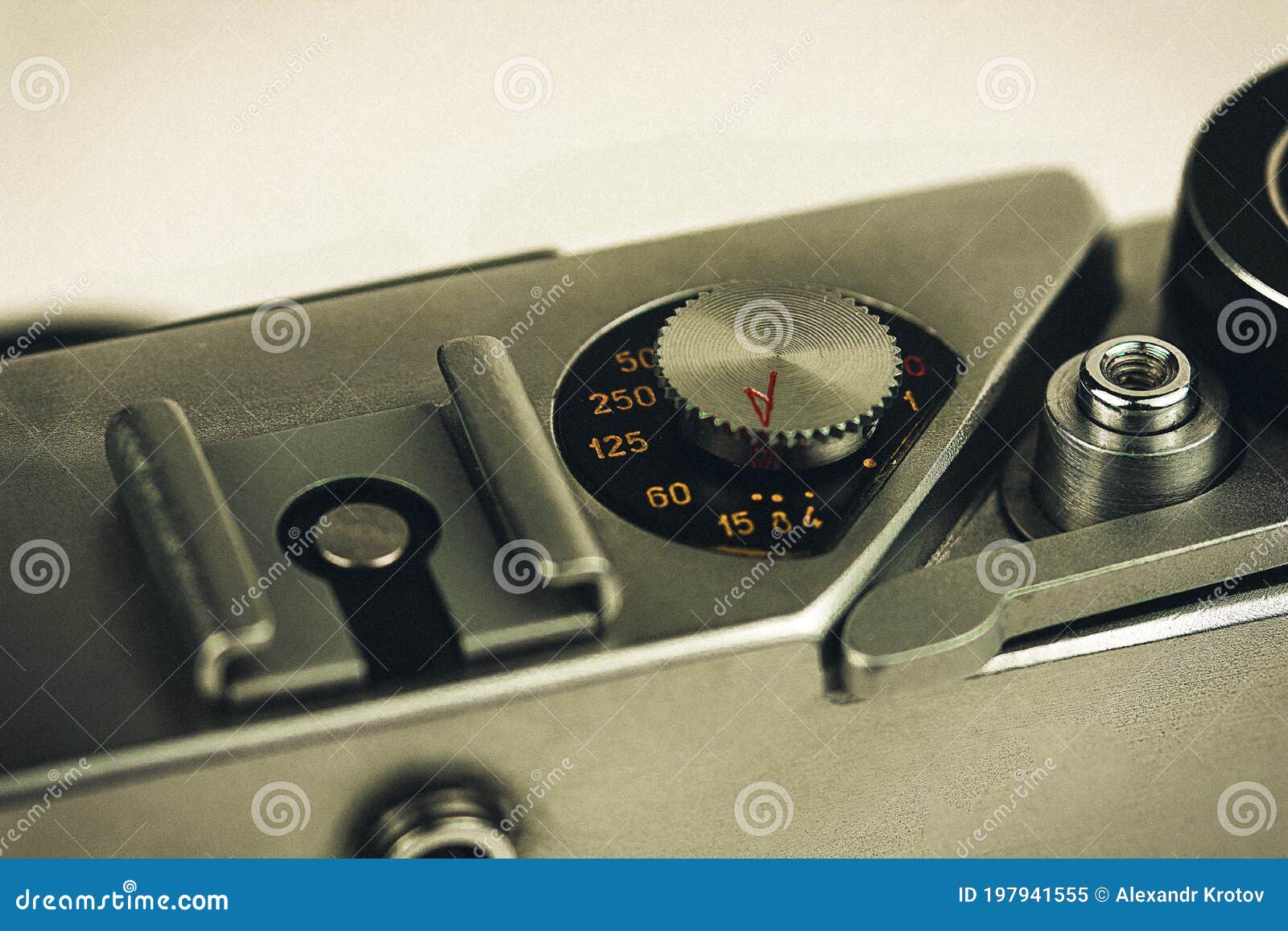 Elements of a Vintage Close-up Camera Stock Image - Image of focusing ...