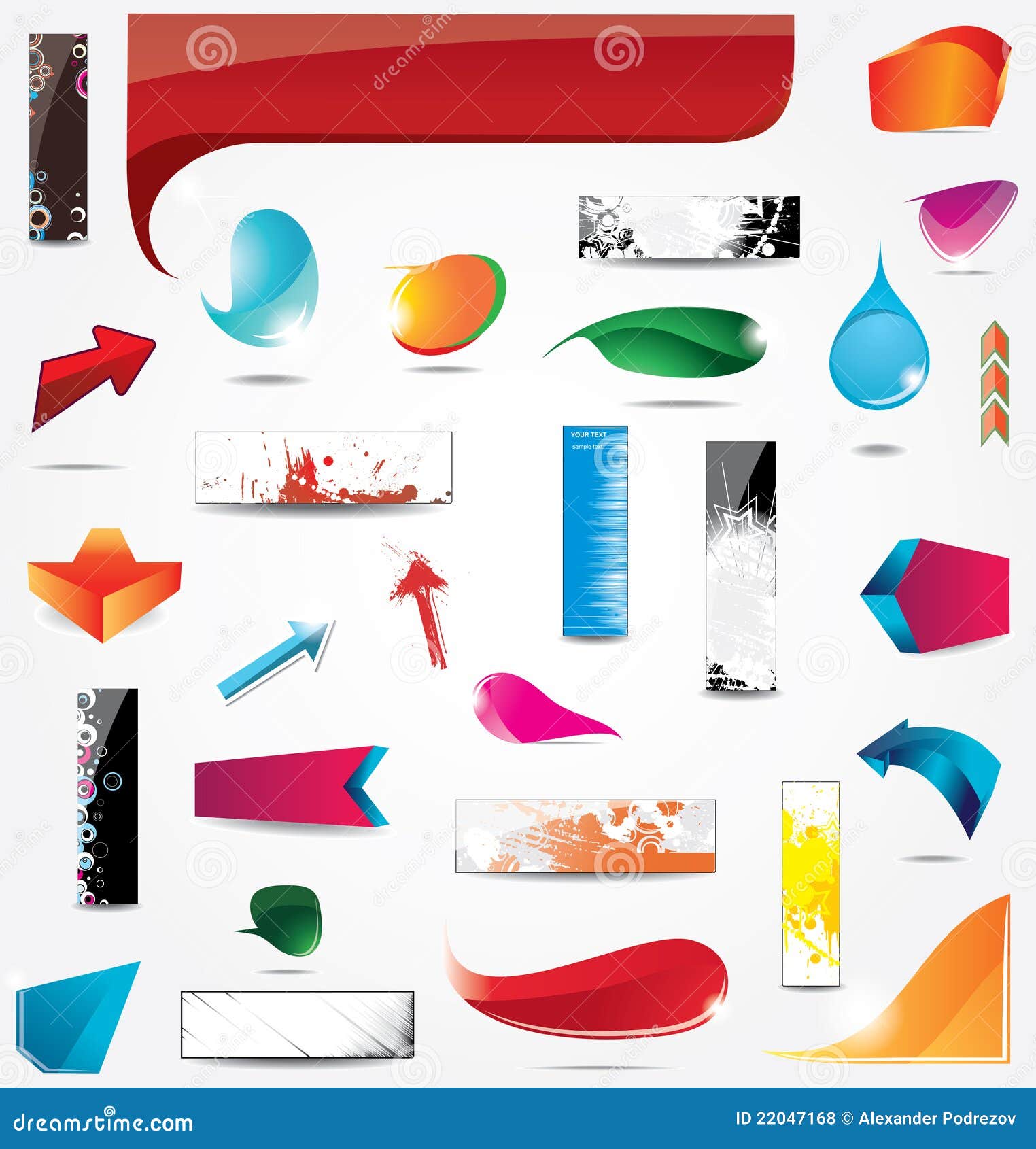 Elements for web design stock vector. Illustration of arrow - 22047168