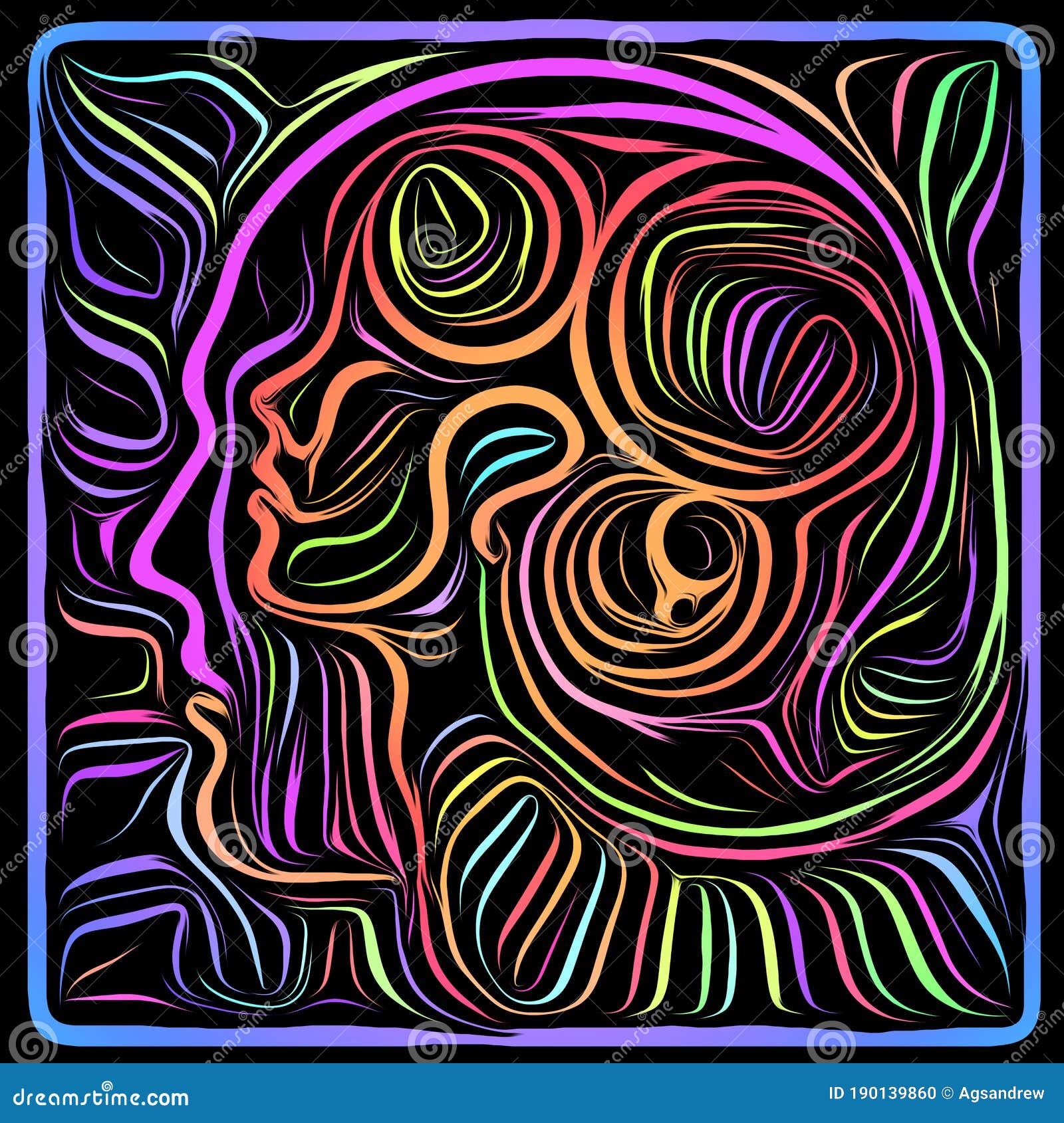 Elements of Woodcut Design stock illustration. Illustration of abstract ...