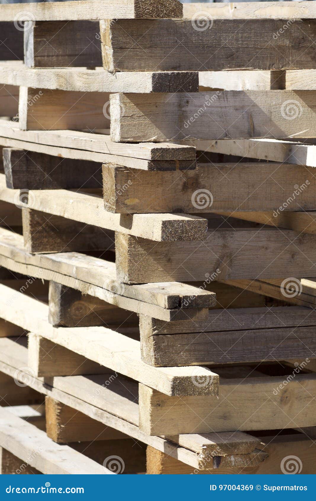 Elements of Wooden Pallets for Loading and Unloading Cargo Stock Image ...