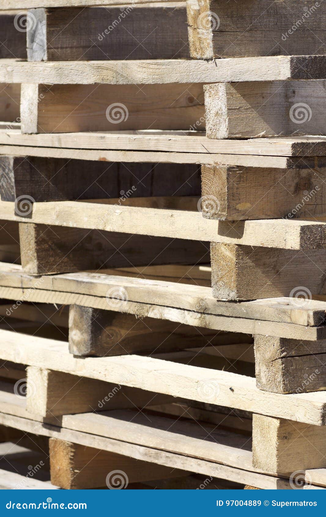 Elements of Wooden Pallets for Loading and Unloading Cargo Stock Image ...