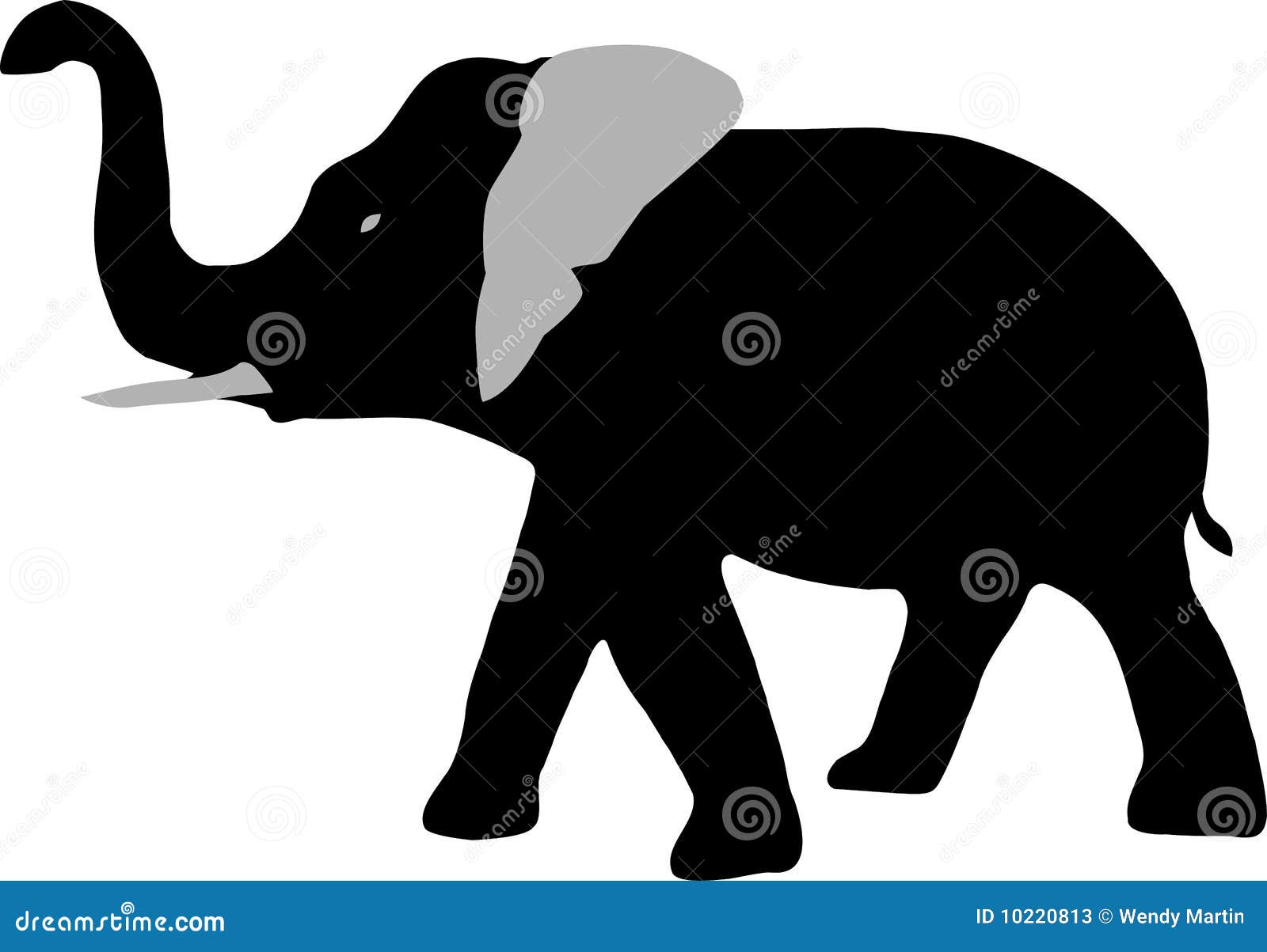 Elephant stock vector. Illustration of tail, elephant - 10220813