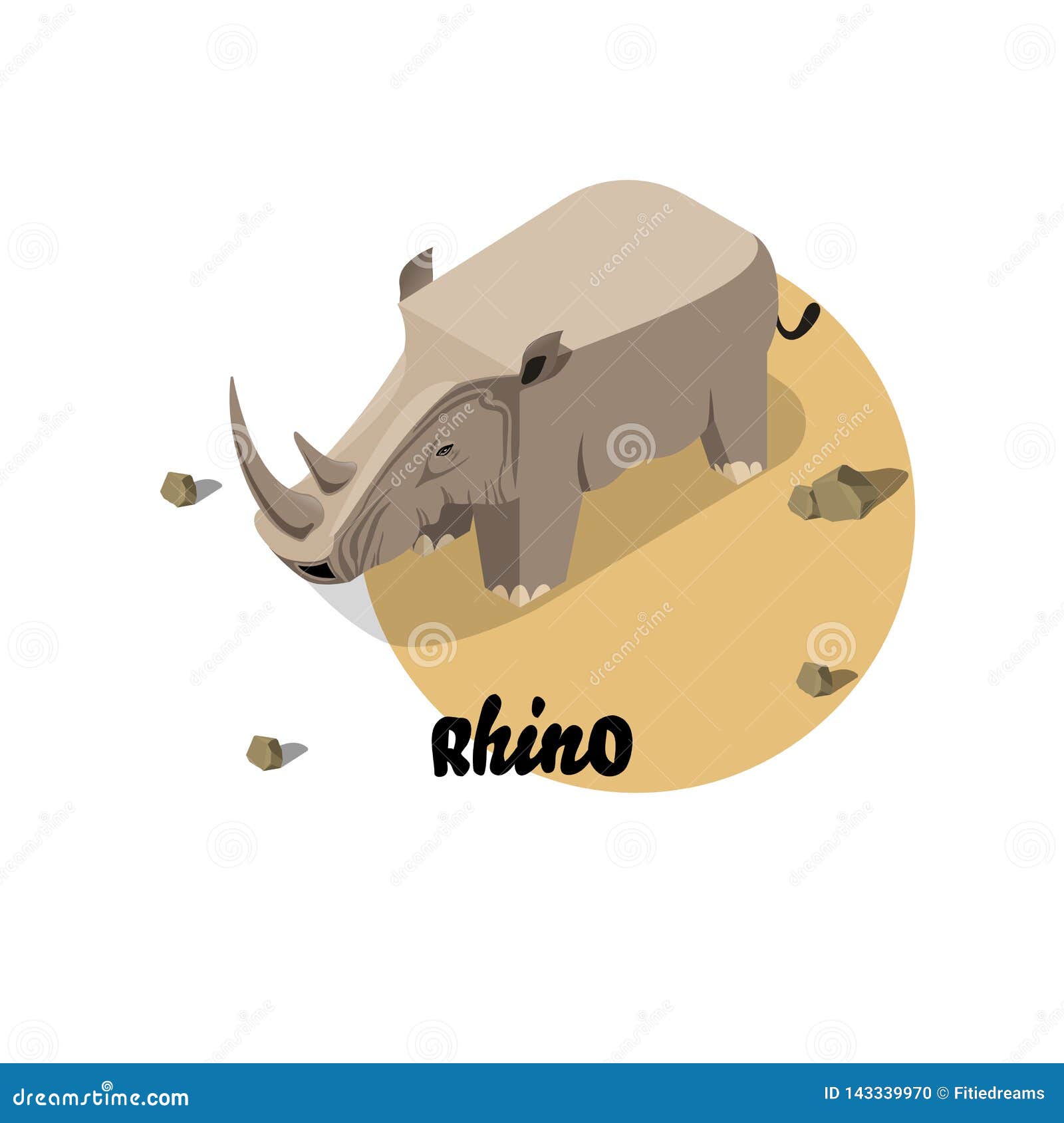 Isometric Rhino Stock Illustrations – 230 Isometric Rhino Stock ...
