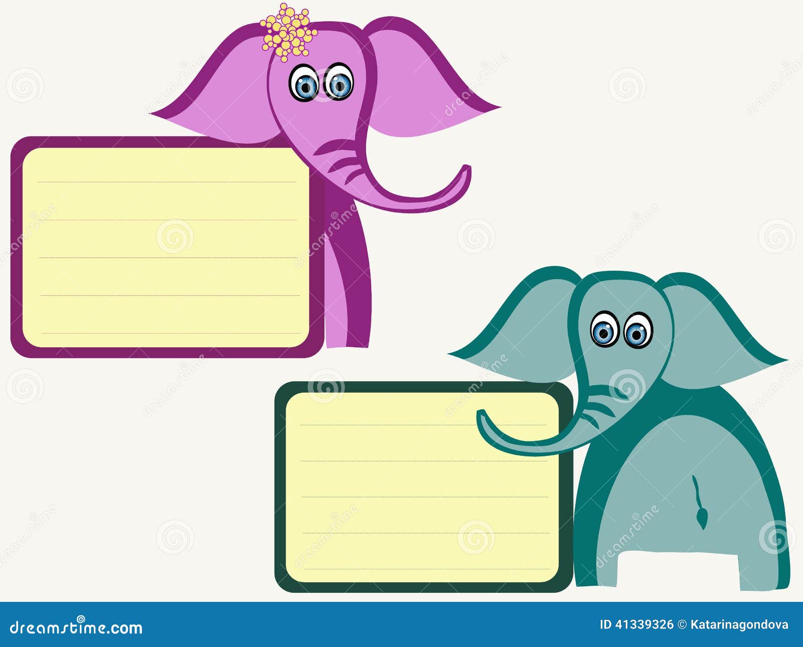 Elephant banner stock vector. Illustration of sign, isolated - 41339326