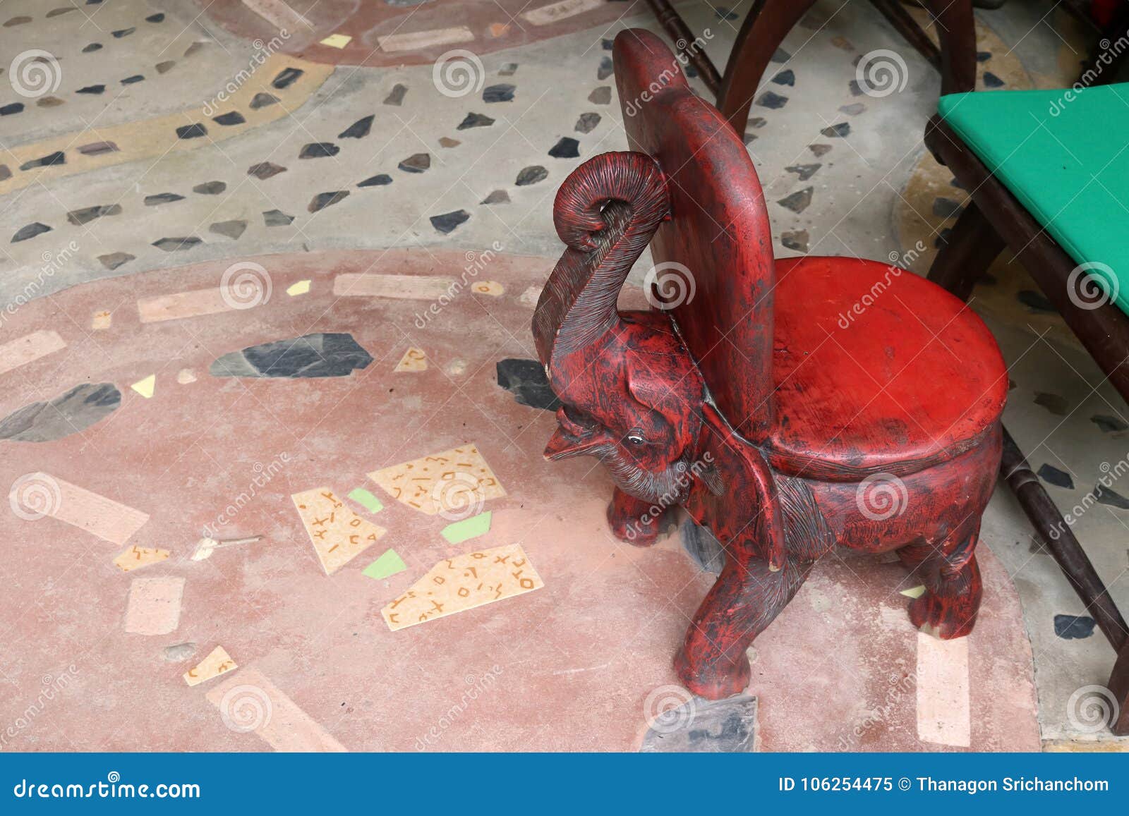 Elephant Bench in the Garden. Stock Image - Image of beautiful, romance ...
