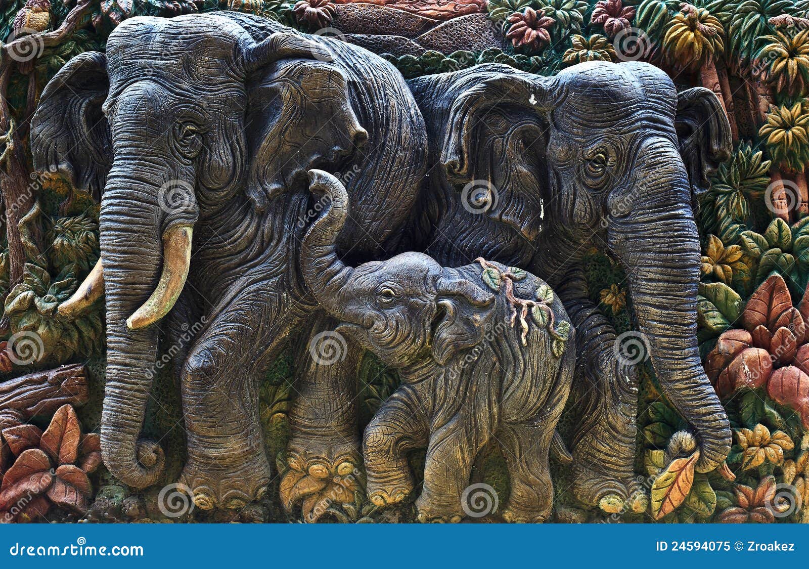 Elephant brick stock image. Image of culture, buddhism - 24594075