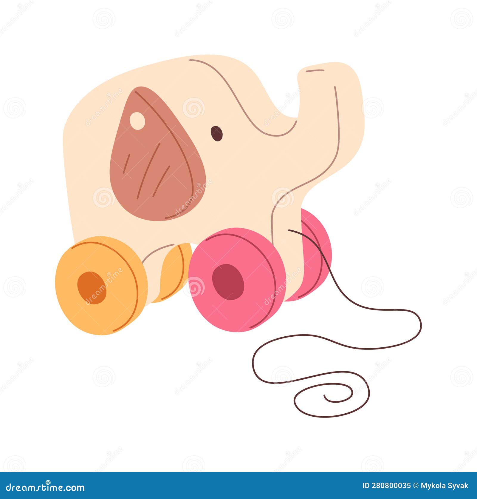 Elephant Car Toy stock vector. Illustration of pyramid - 280800035