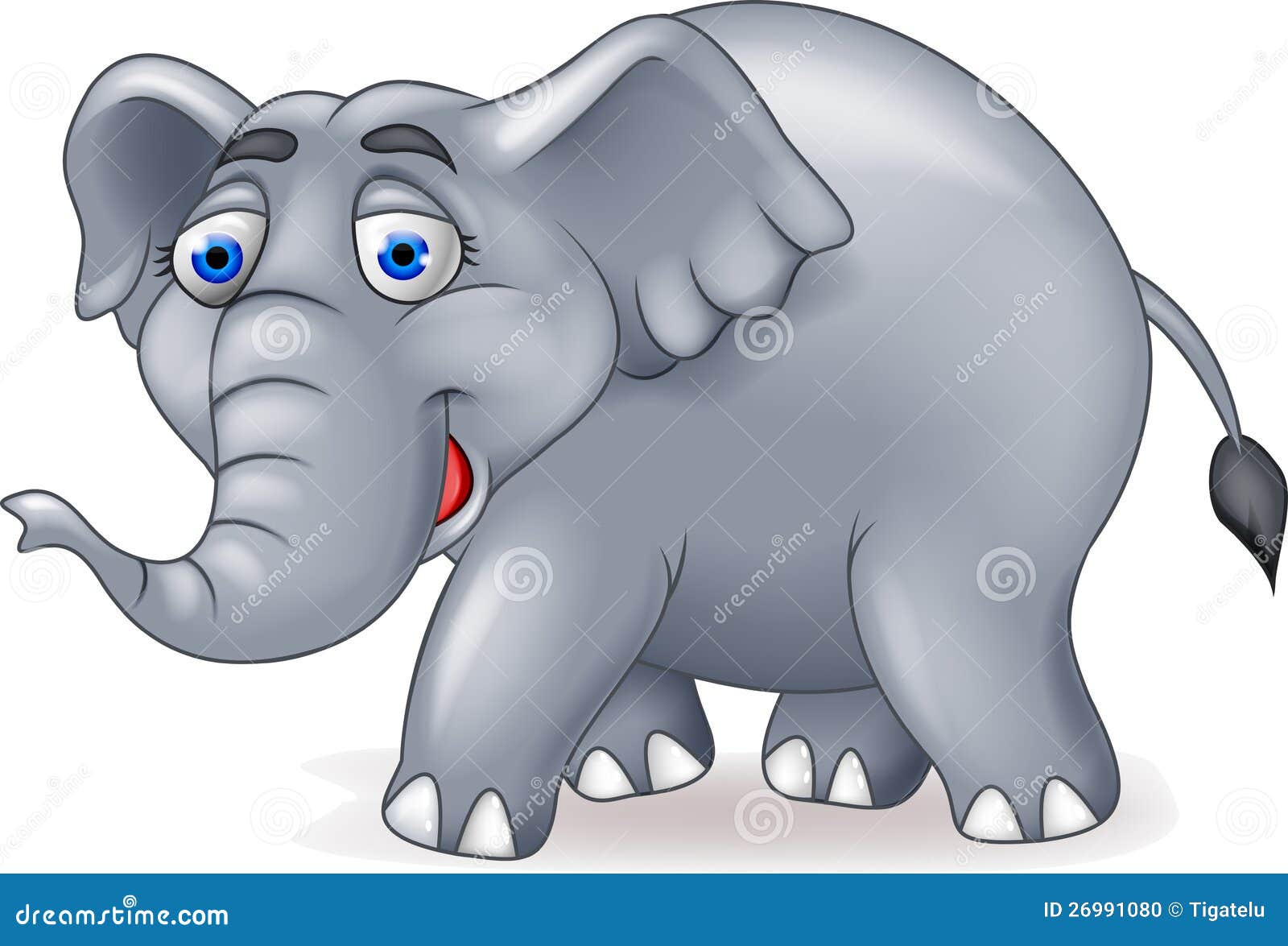 Elephant cartoon stock vector. Illustration of fauna - 26991080