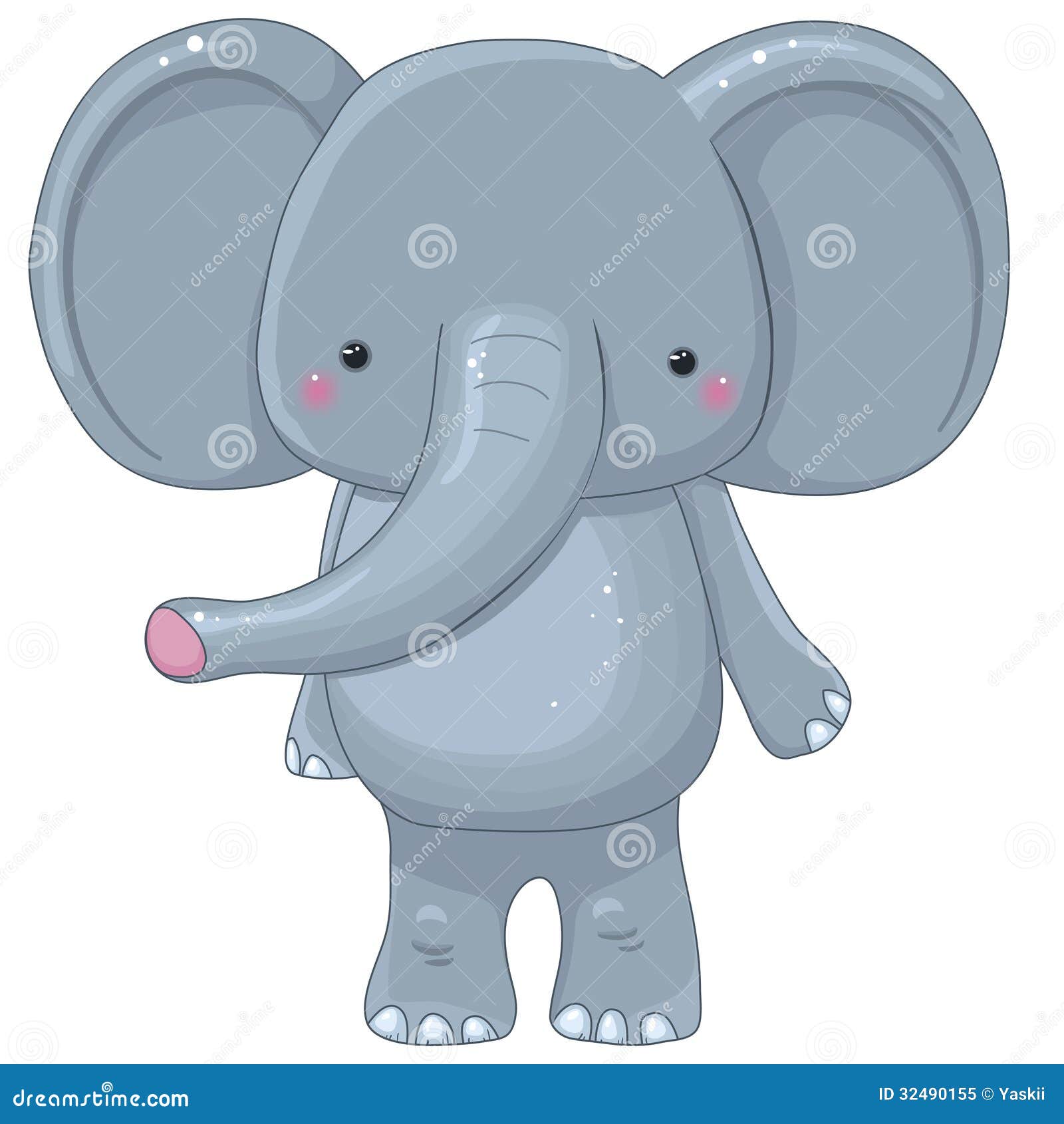 Elephant cartoon character stock vector. Illustration of cartoon - 32490155