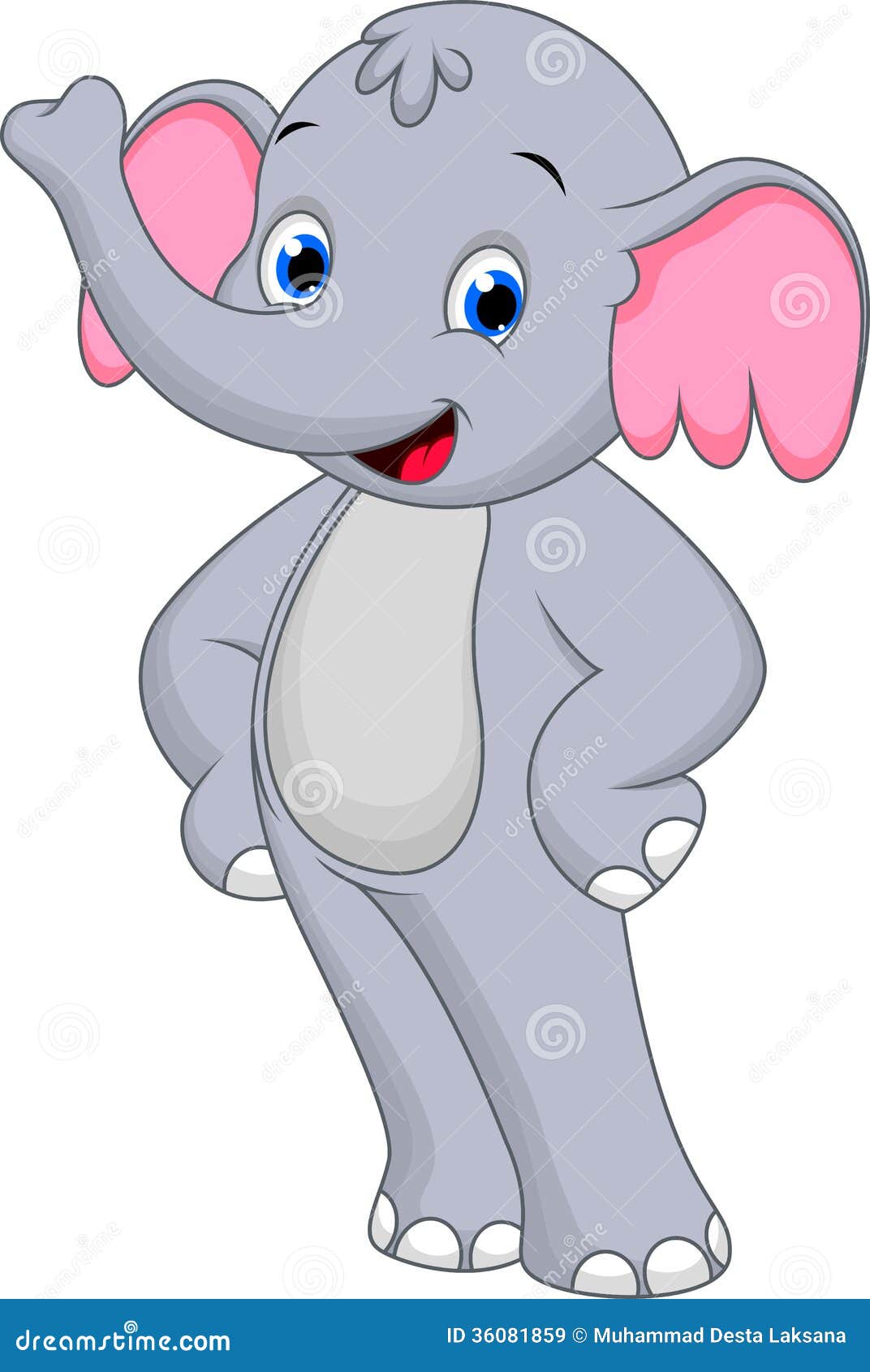 Elephant cartoon stock illustration. Illustration of comic - 36081859