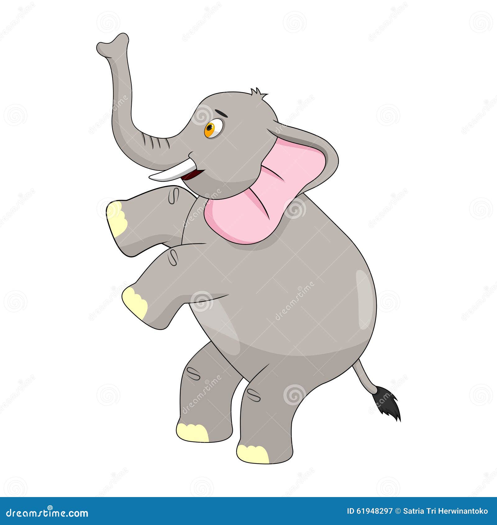 Elephant Cartoon Vector Illustration Stock Vector - Illustration of ...