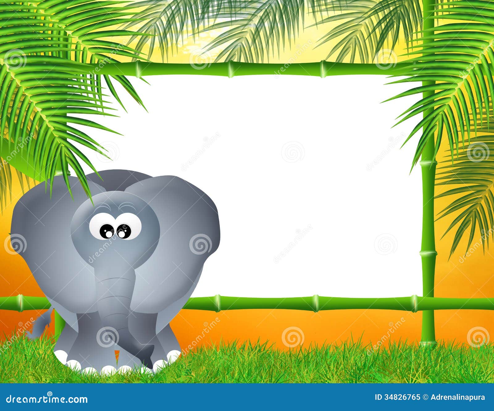 Elephant cartoon stock illustration. Illustration of african - 34826765