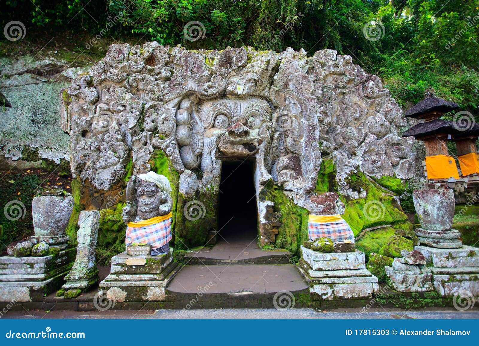Elephant Cave Temple In Bali Stock Image - Image: 17815303
