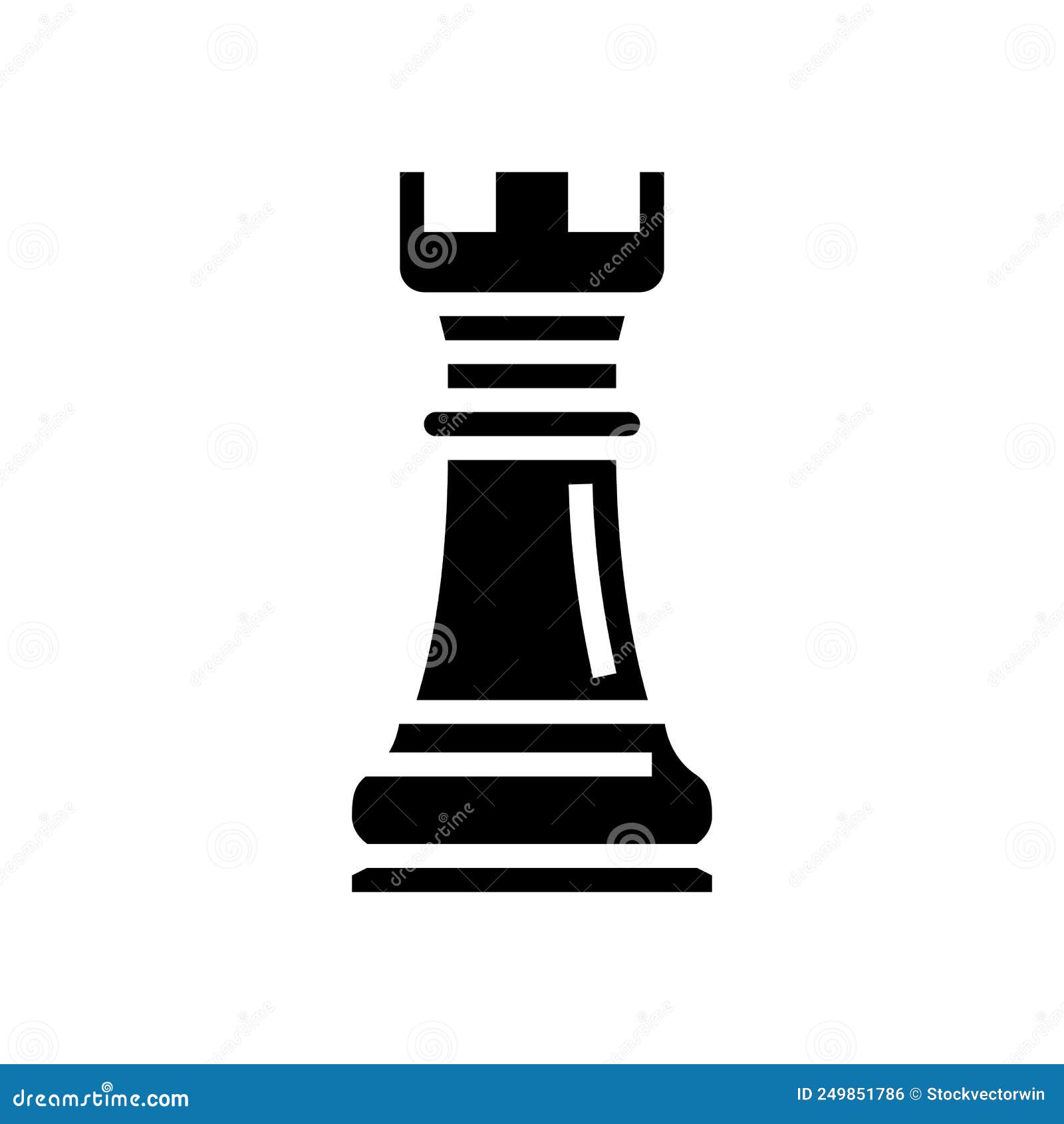 Elephant Chess Glyph Icon Vector Illustration Stock Vector ...