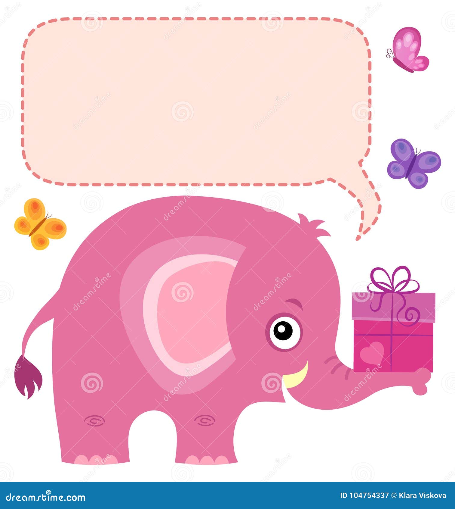Elephant with Copyspace Theme 5 Stock Vector - Illustration of clipart ...