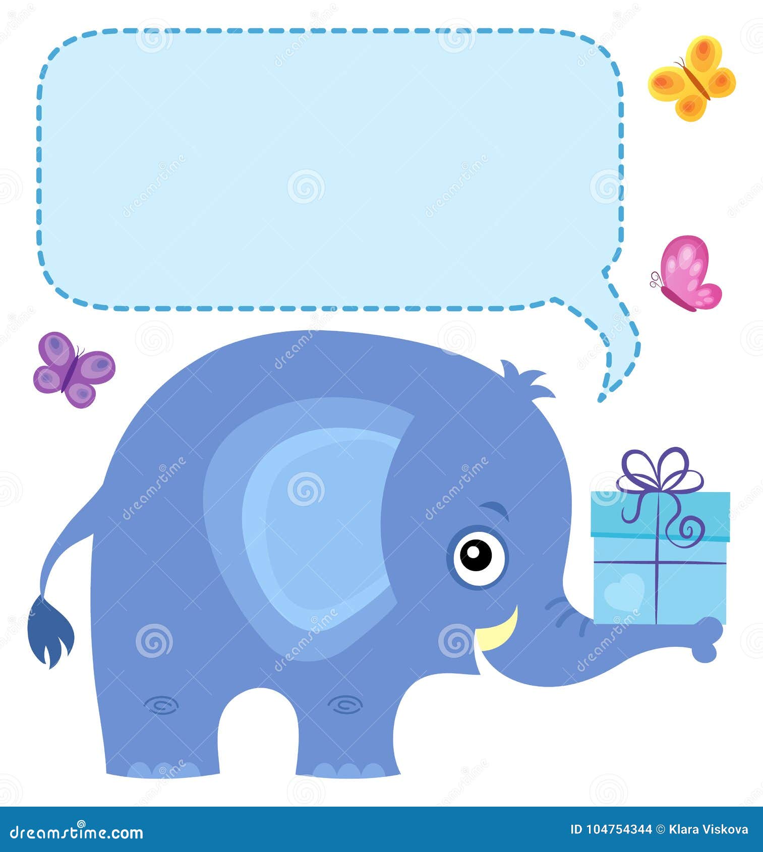 Elephant with Copyspace Theme 4 Stock Vector - Illustration of design ...