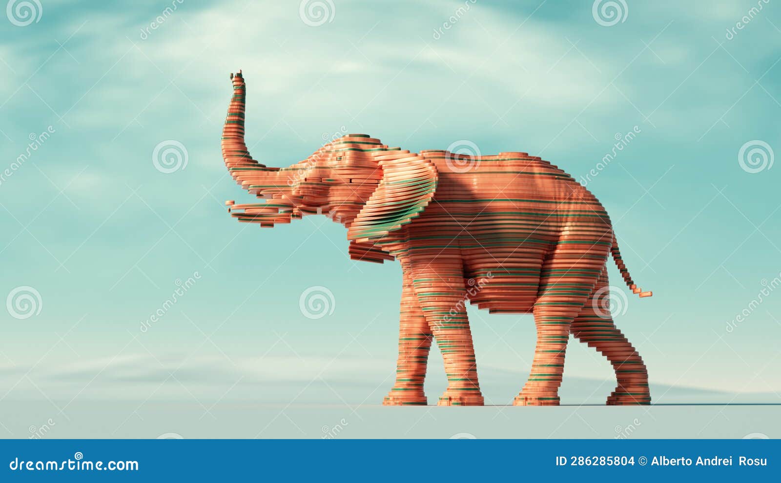Elephant creative stock illustration. Illustration of innovation ...