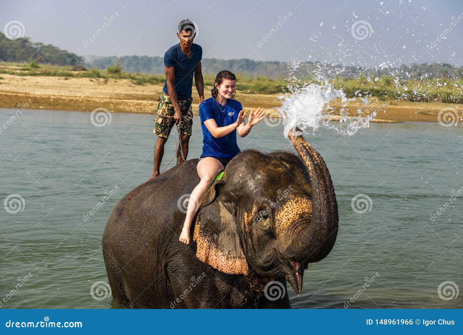 Elephant Drivers in Nepal. Chitwan National Park. 22 December 2017 ...