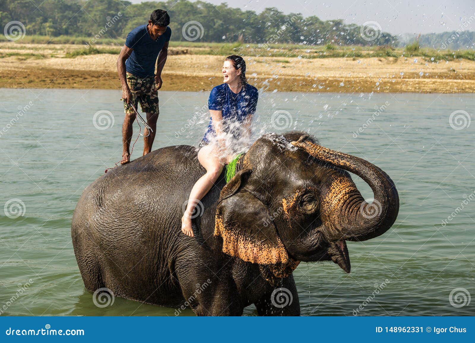 Elephant Drivers in Nepal. Chitwan National Park.22 December 2017 ...