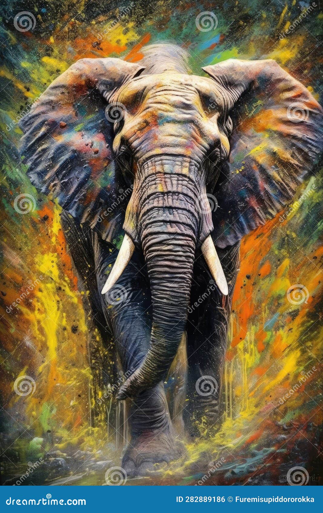 Elephant Form and Spirit through an Abstract Lens. Dynamic and ...