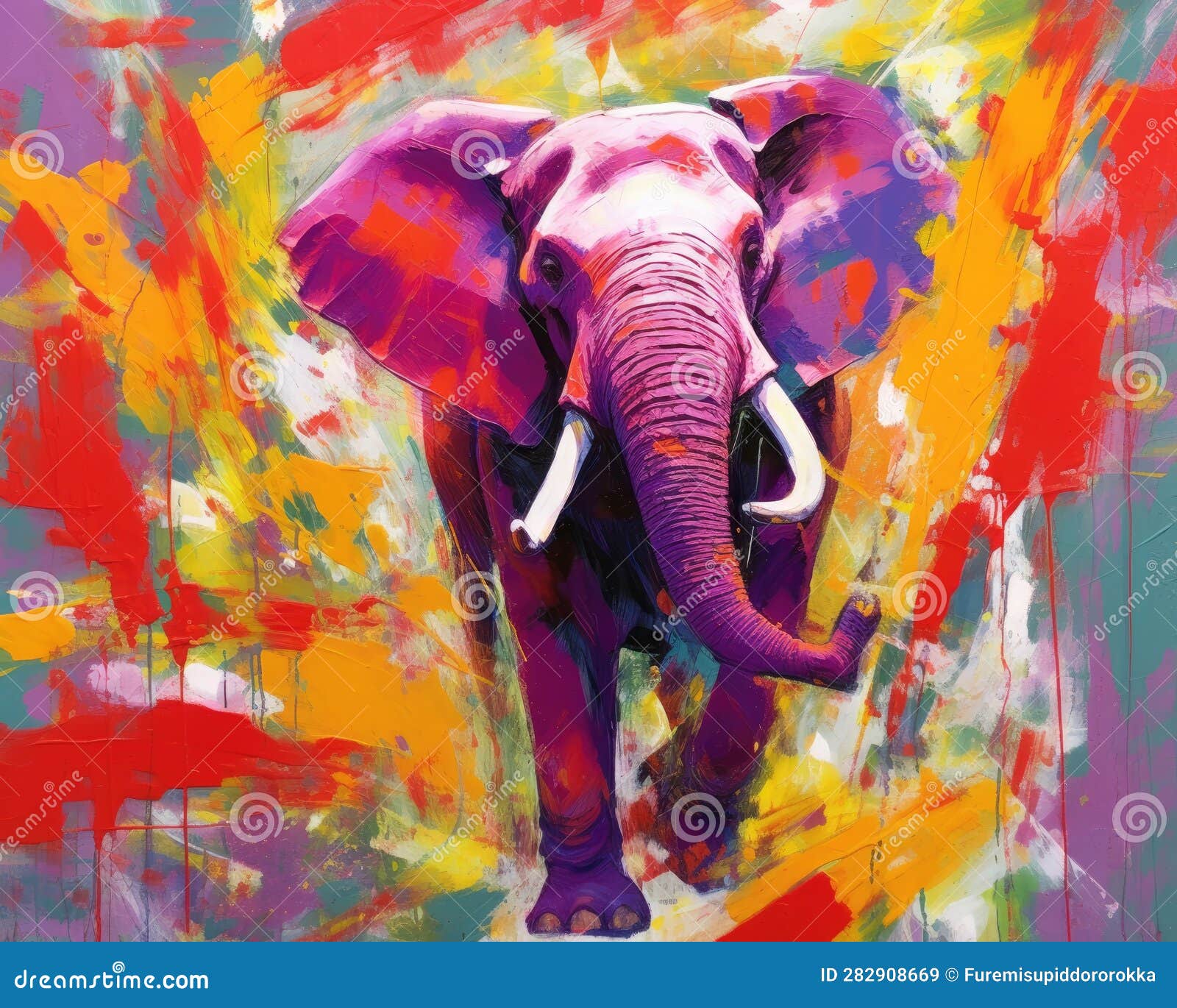 Elephant Form and Spirit through an Abstract Lens. Dynamic and ...