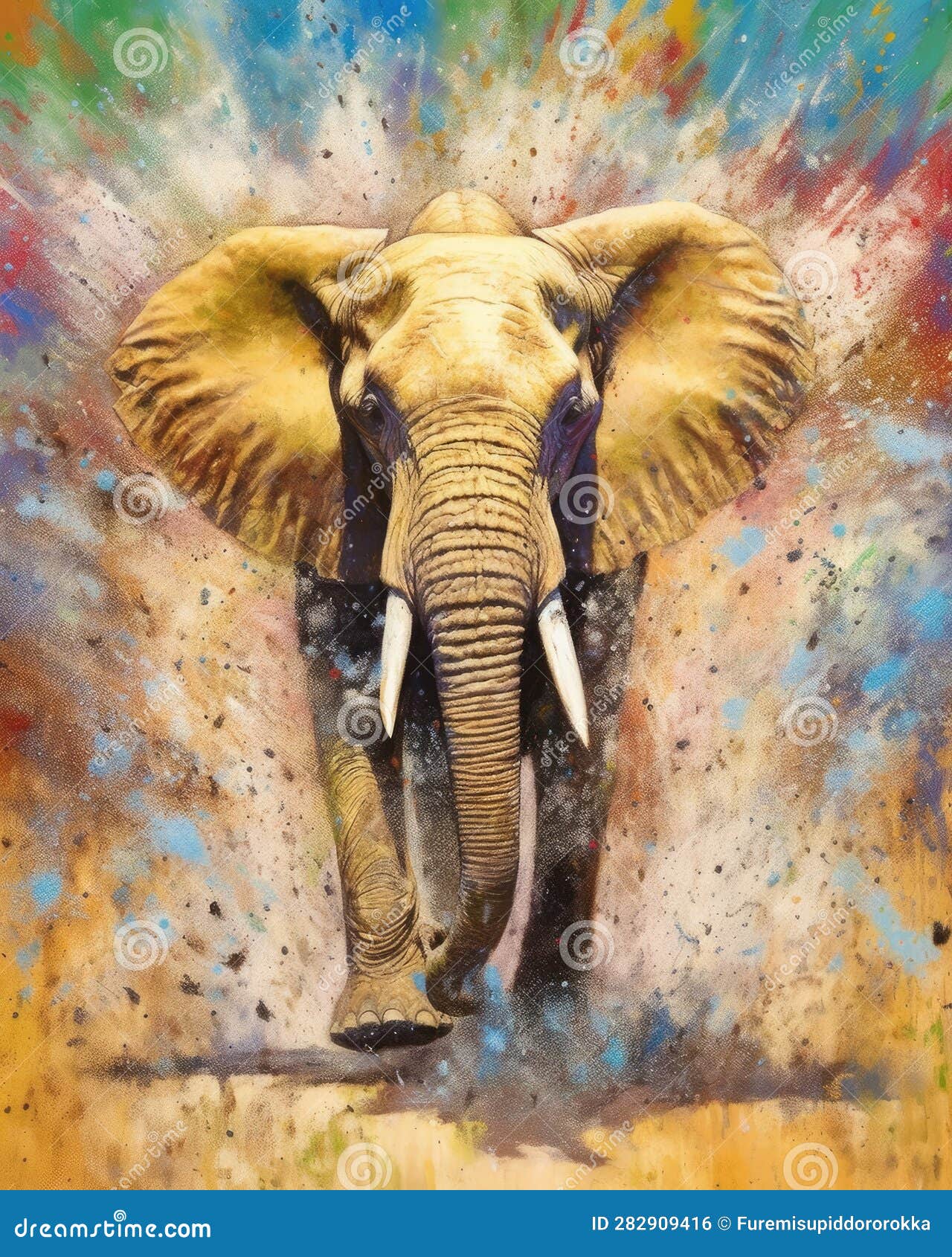 Elephant Form and Spirit through an Abstract Lens. Dynamic and ...