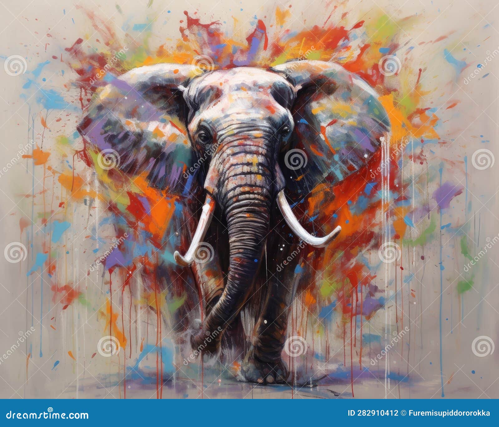 Elephant Form and Spirit through an Abstract Lens. Dynamic and ...