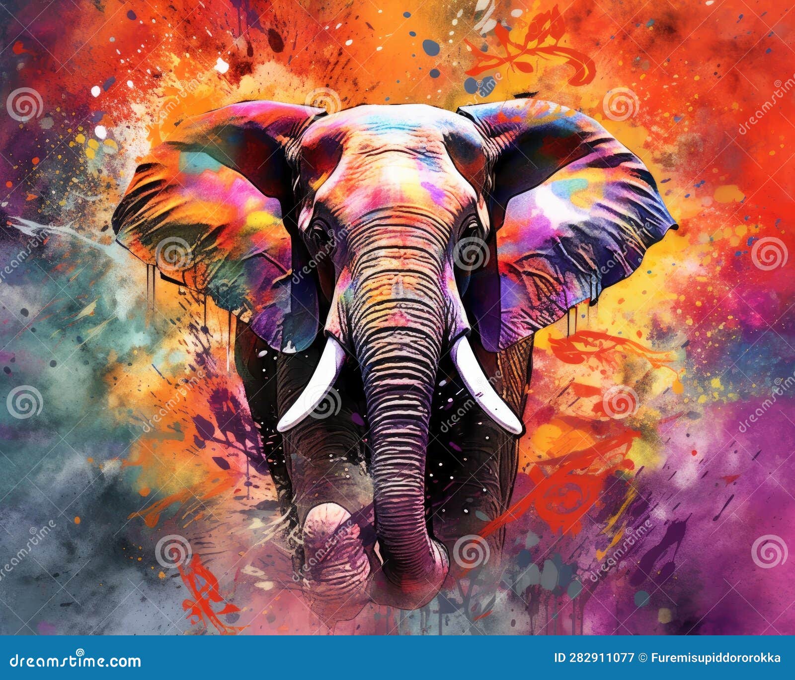 Elephant Form and Spirit through an Abstract Lens. Dynamic and ...