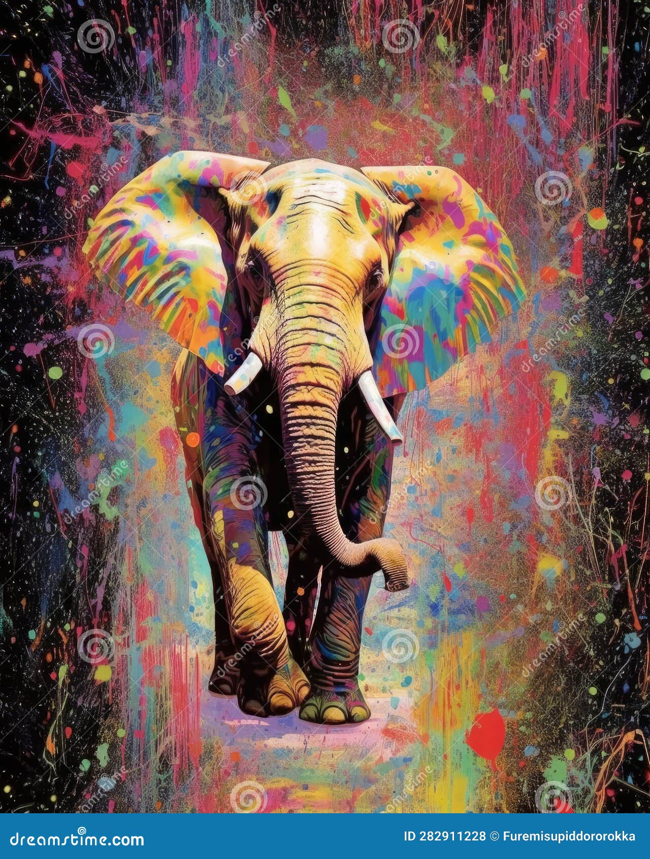 Elephant Form and Spirit through an Abstract Lens. Dynamic and ...