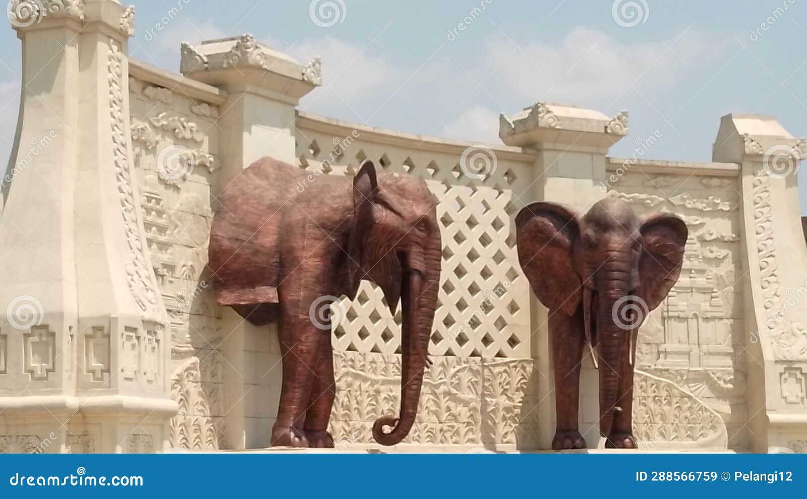 The Elephant Gate of Borobudur Temple Editorial Stock Image - Image of ...